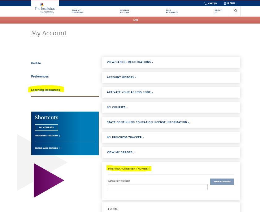 prepaid-redirect | The Institutes